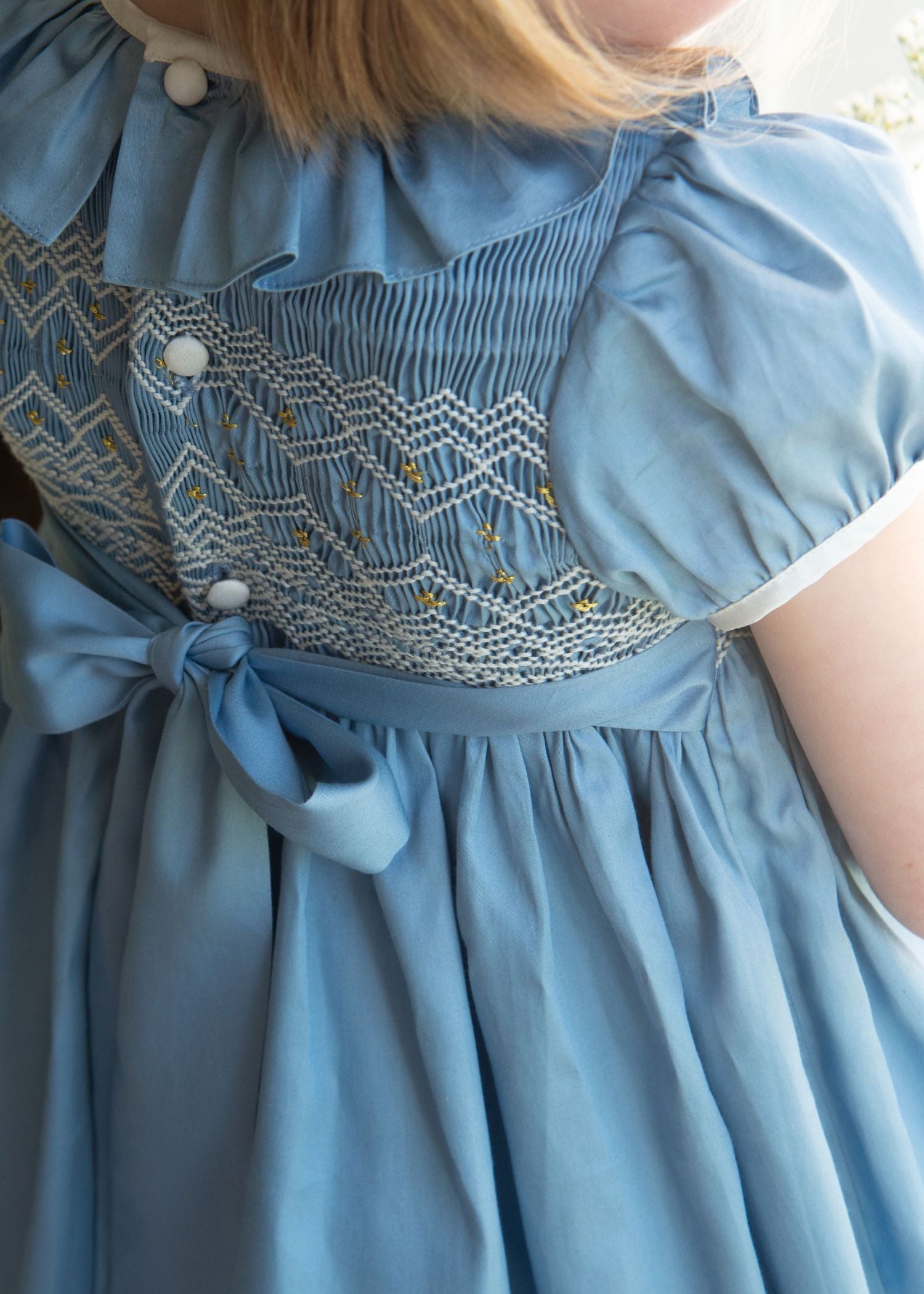 Margaret Special Occasion Dress Love in the Mist Cotton Sateen with Go ...